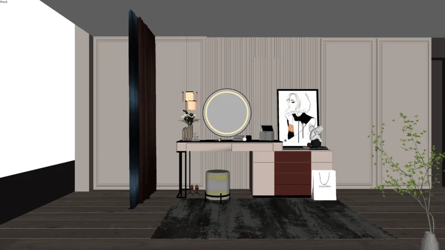 makeup table | 3D Warehouse