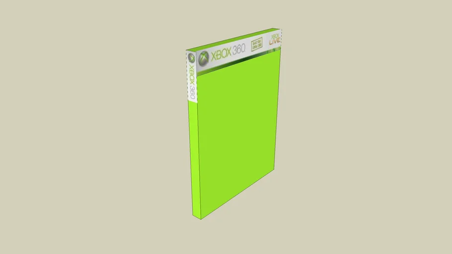 Xbox 360 game case | 3D Warehouse