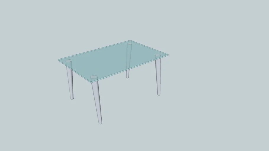 Glass table | 3D Warehouse