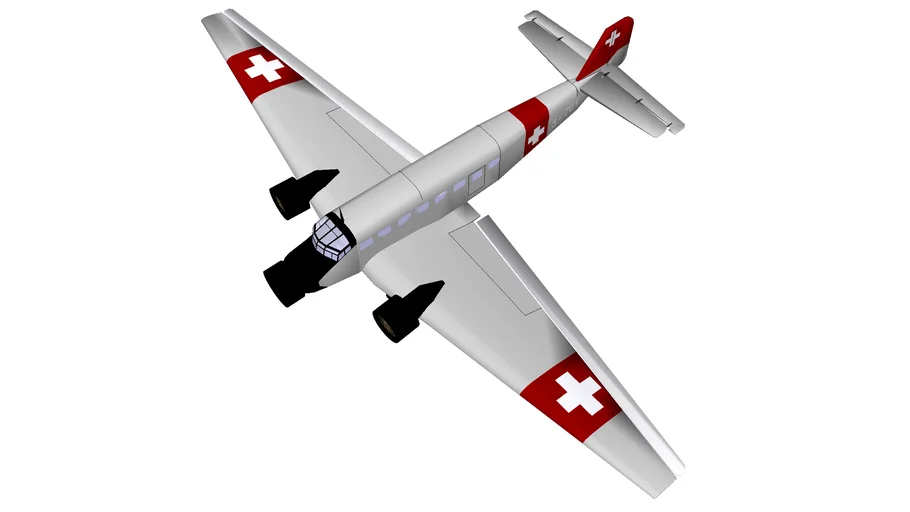 Ju-52, Swiss Air Force | 3D Warehouse