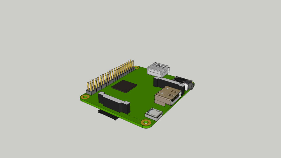Raspberry Pi Model A+ | 3D Warehouse