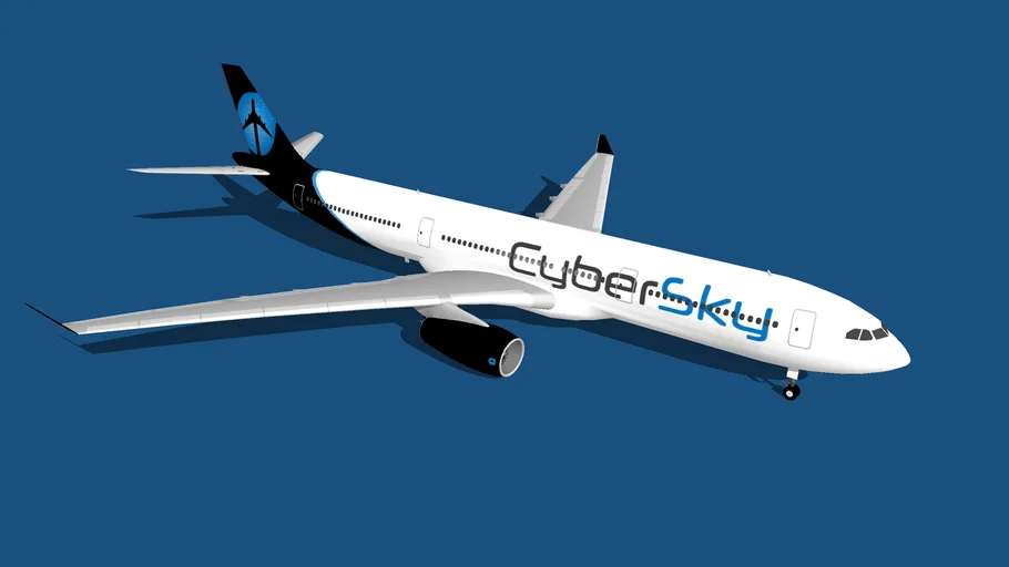 CyberSky Airbus A330-300 Aircraft | 3D Warehouse