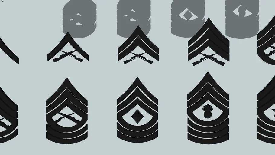 USMC enlisted insignia | 3D Warehouse