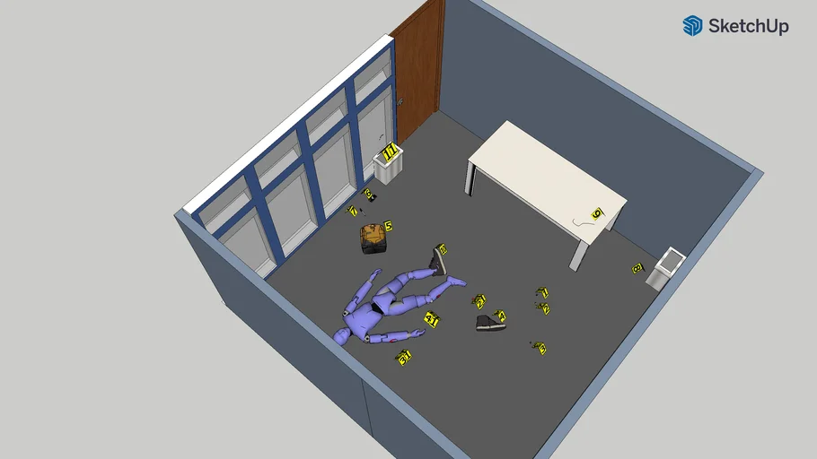 FS161 3D Crime Scene Model | 3D Warehouse
