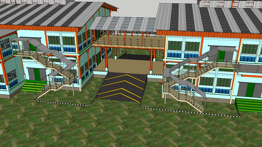 desain pabrik industri smartech | 3D Warehouse