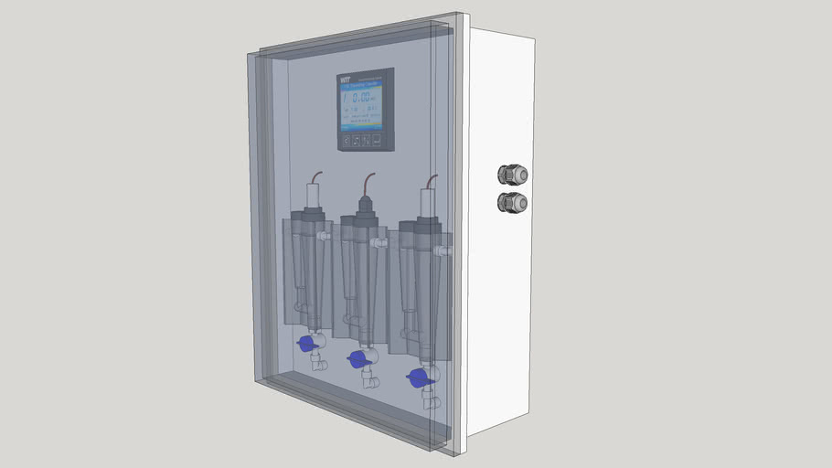 Free chlorine controller WTT POP 8300A for drinking water | 3D Warehouse