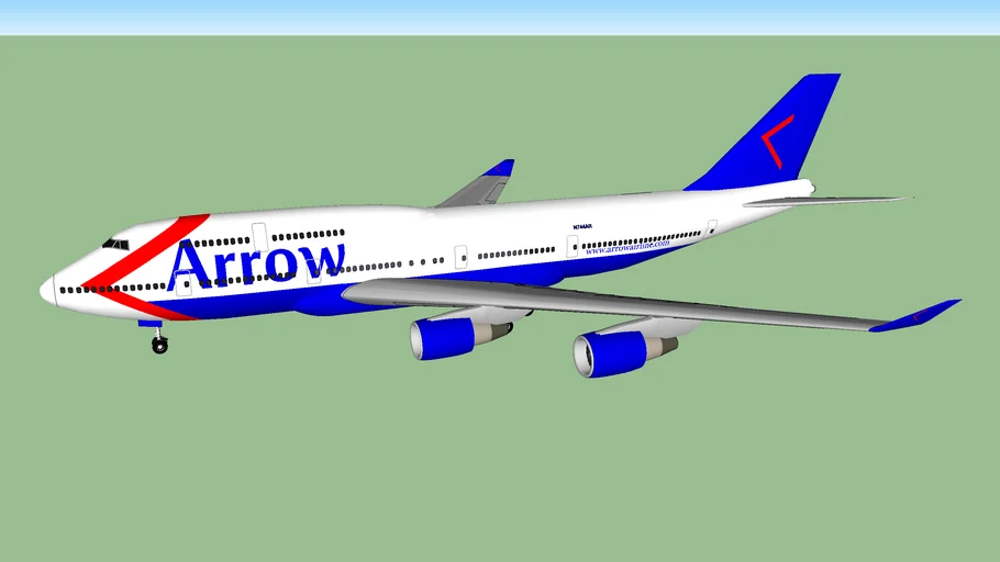 Arrow Airlines (2014 F]) - Boeing 747-4AR | 3D Warehouse