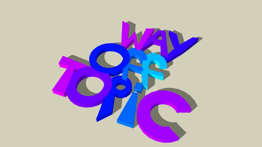 way off topic | 3D Warehouse