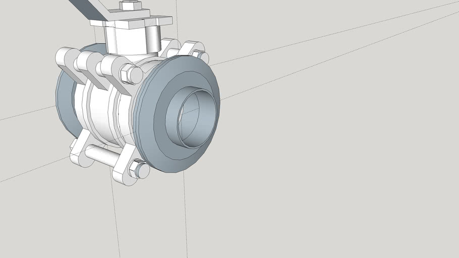 1.0' Ball Valve Tri-Clamp | 3D Warehouse