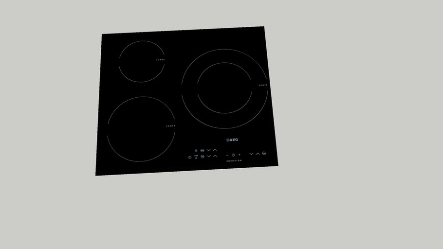 Table induction AEG HK633220FB | 3D Warehouse