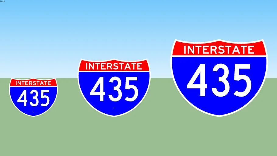 Interstate 435 Sign | 3D Warehouse