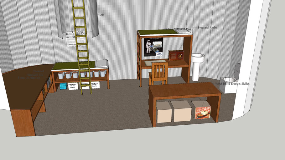 1950s Fallout Shelter | 3D Warehouse