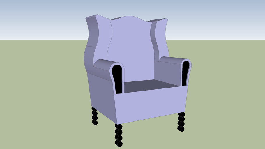 Contemporary Tall Back Chair 1 | 3D Warehouse