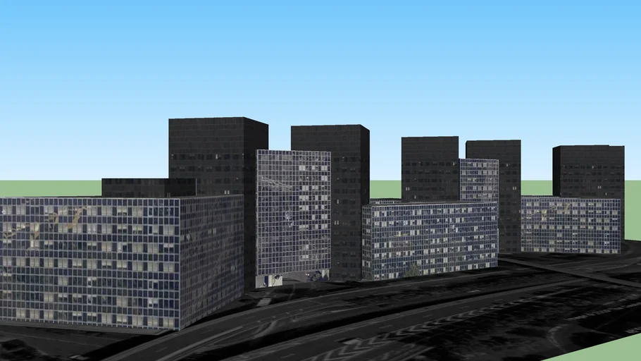 Immeubles Coface et Michelet, Puteaux | 3D Warehouse