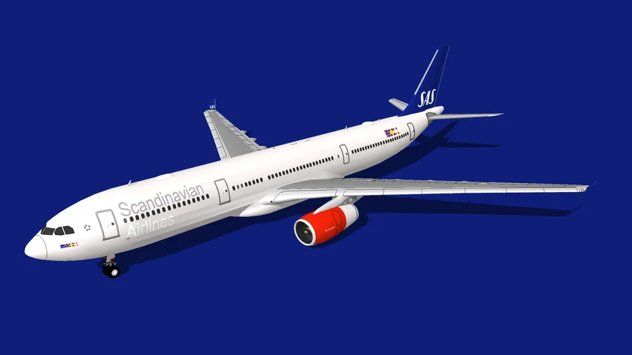 SAS Scandinavian Airlines Airbus A330-343 | 3D Warehouse
