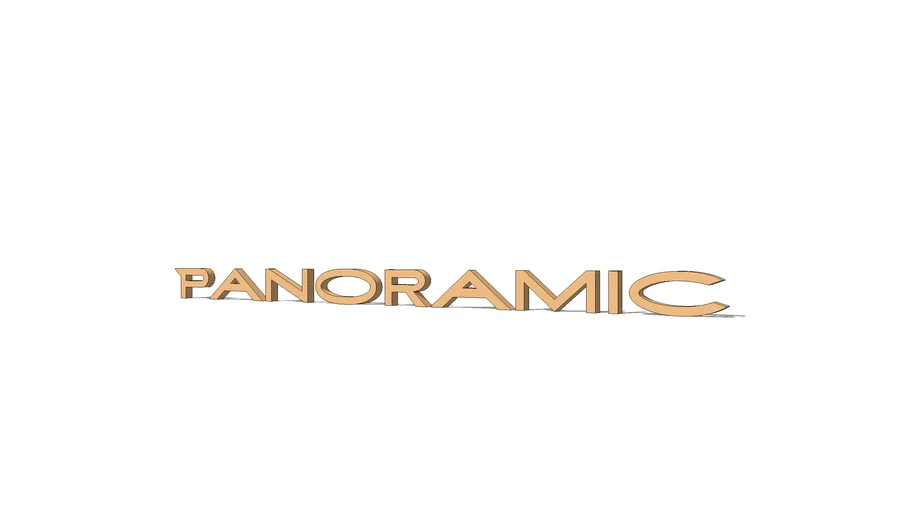 Panoramic logo | 3D Warehouse