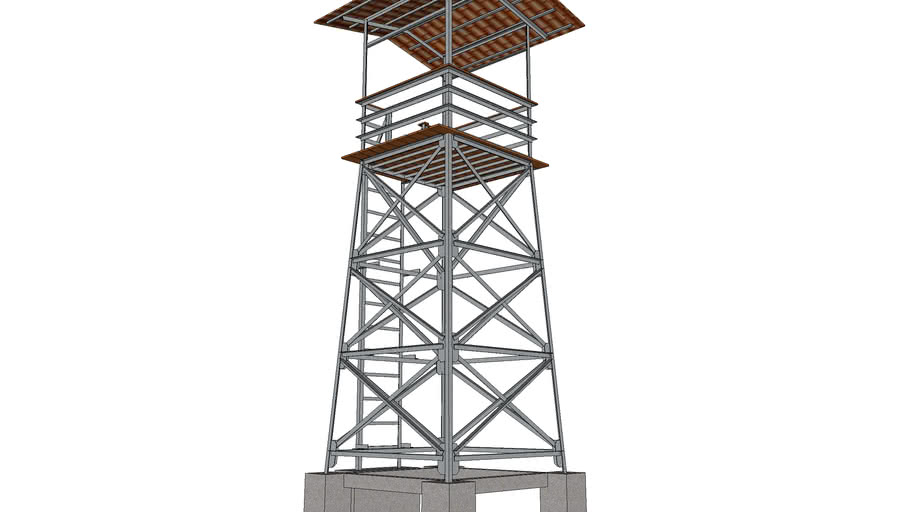 menara besi L | 3D Warehouse
