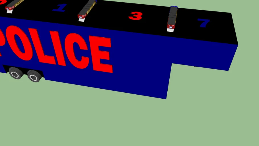 Police 18-Wheeler Trailer | 3D Warehouse