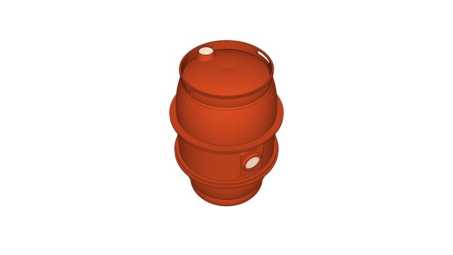 Beer Cask - 4.5 gal Pin Cask - Plastic Construction | 3D Warehouse