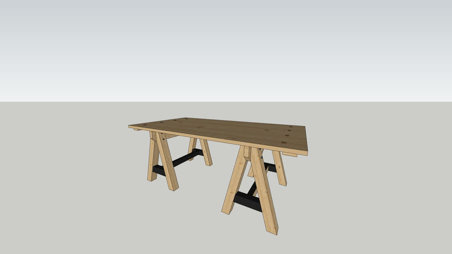 Wooden table | 3D Warehouse