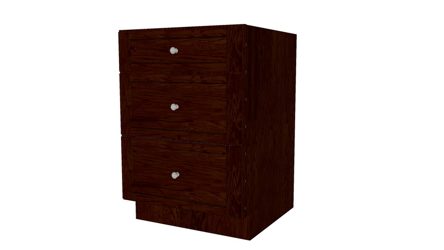 Base Three Drawer | 3D Warehouse