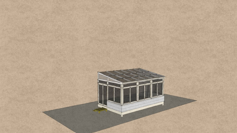 Glass Roof Studio Sunroom | 3D Warehouse