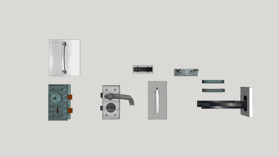 Handle and doorknobs | 3D Warehouse