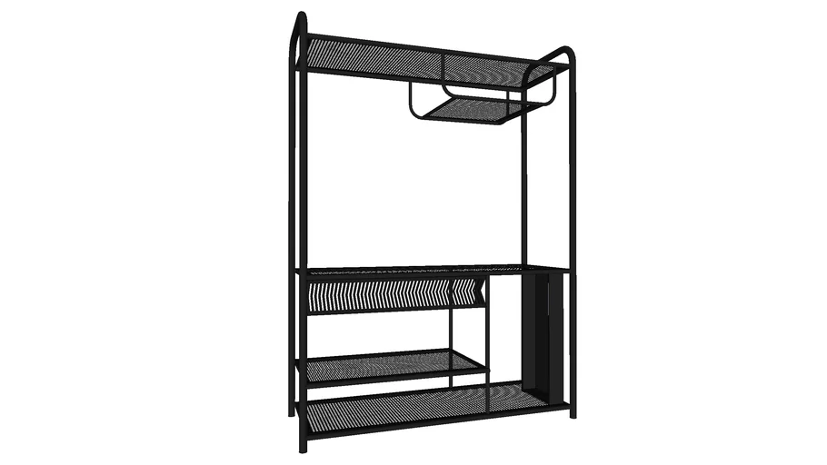 Steel Rack - Entertainment Center | 3D Warehouse