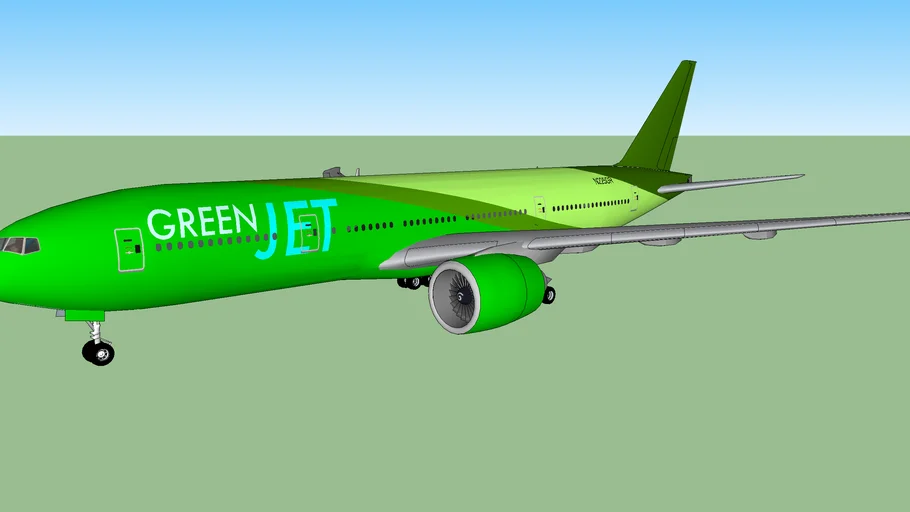 Green Jet (2018F]) - Boeing 777-2GJ/LR | 3D Warehouse