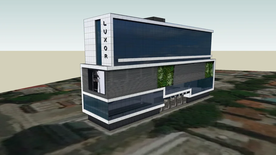 Modelado del Edificio Luxor a través de Match Photo | 3D Warehouse