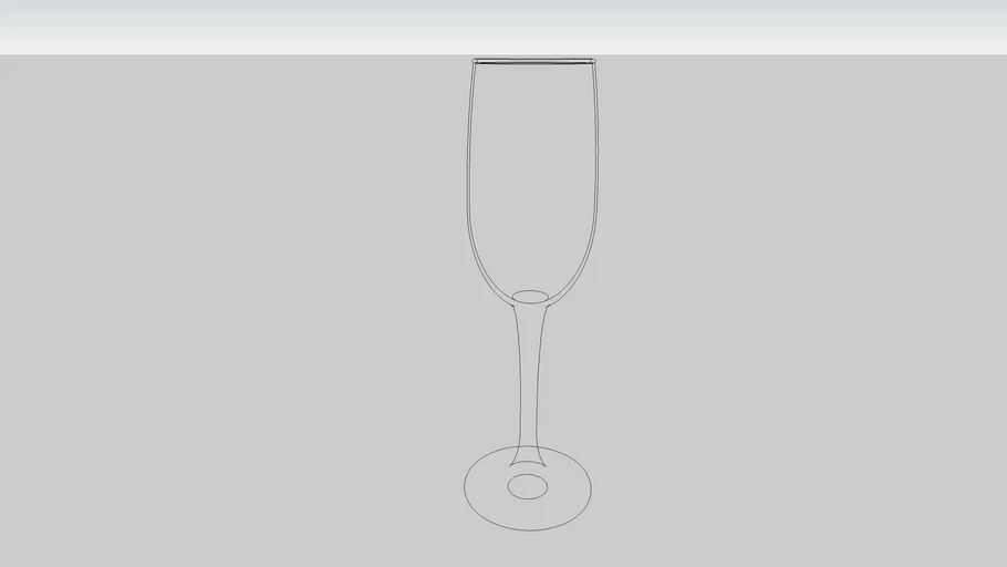Wine Glass flute | 3D Warehouse