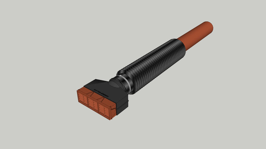 Manthorpe G962 Remote Void Ventilator With GRPA1 Flexible Pipe | 3D Warehouse