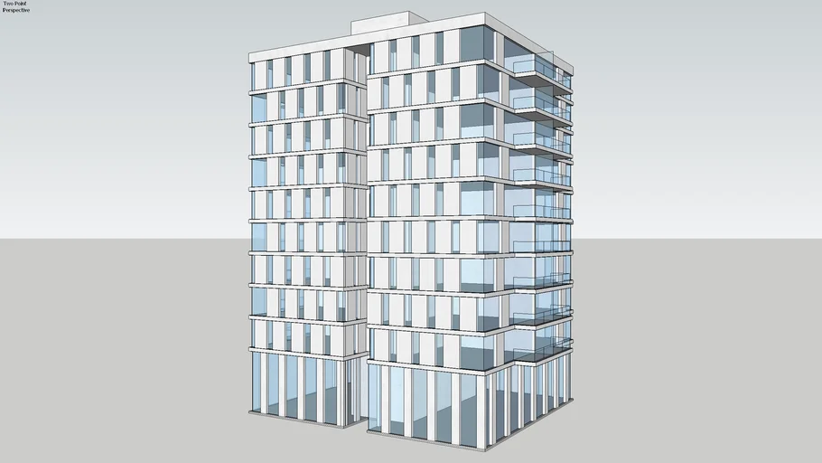 Low poly apartment building | 3D Warehouse