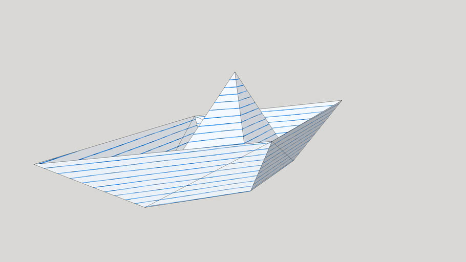 Paper boat | 3D Warehouse