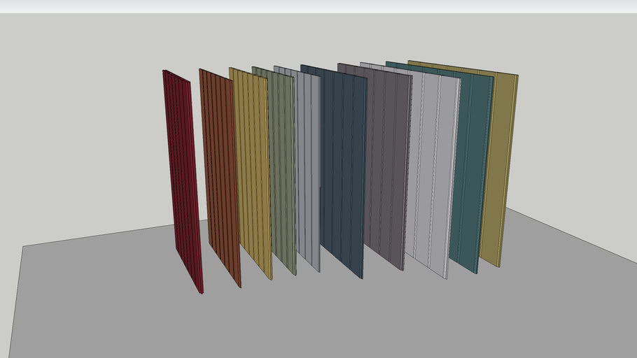 Tongue and Groove wall panels - various sizes | 3D Warehouse