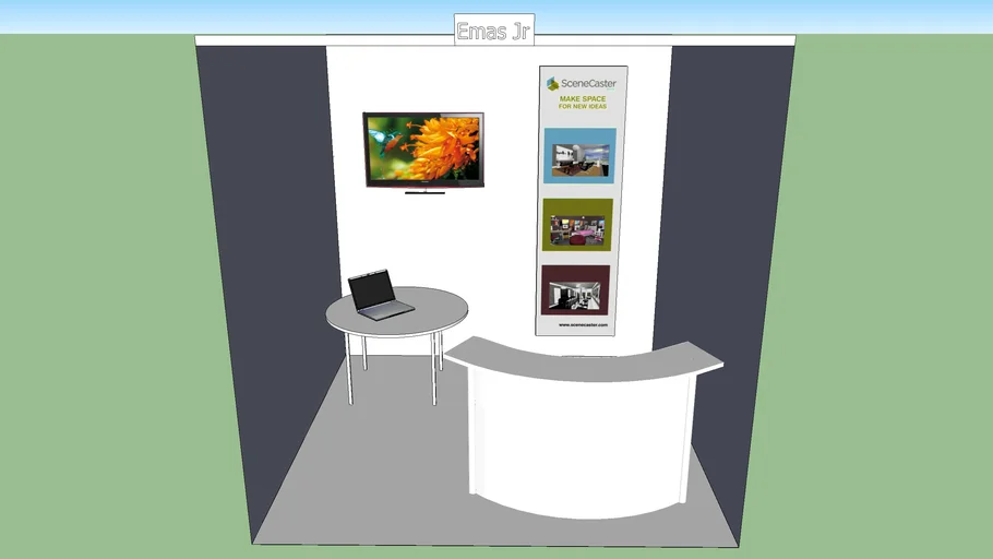 Stand 3x3 Emas | 3D Warehouse
