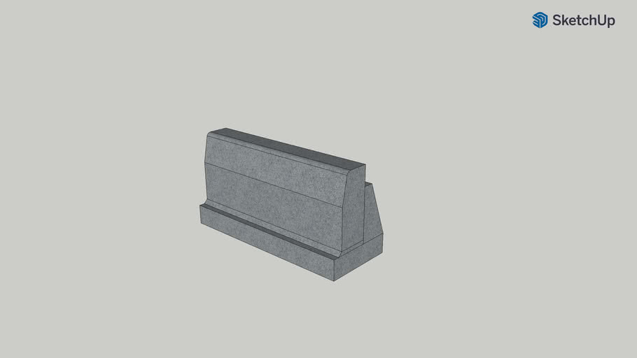 Non Mountable Kerb Type C | 3D Warehouse