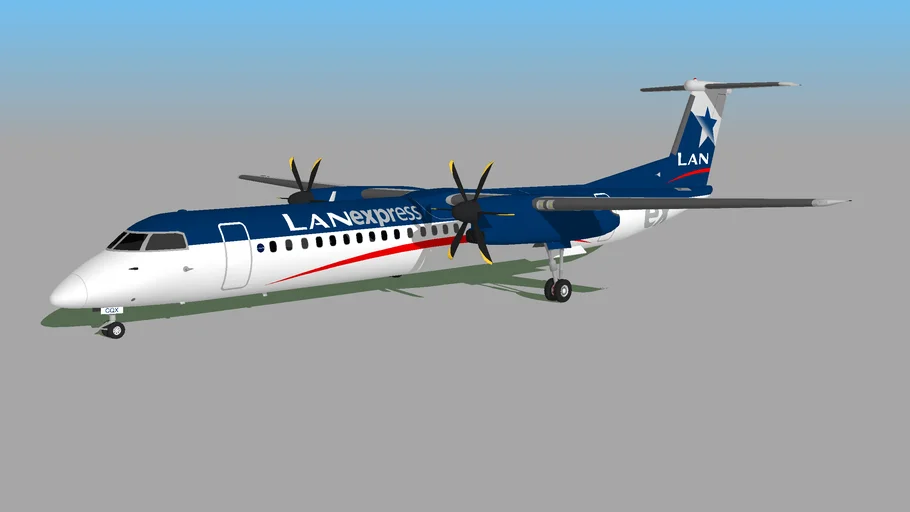 LAN Express (CC-CQX) - Bombardier Dash 8-Q400 (Fictional) | 3D Warehouse