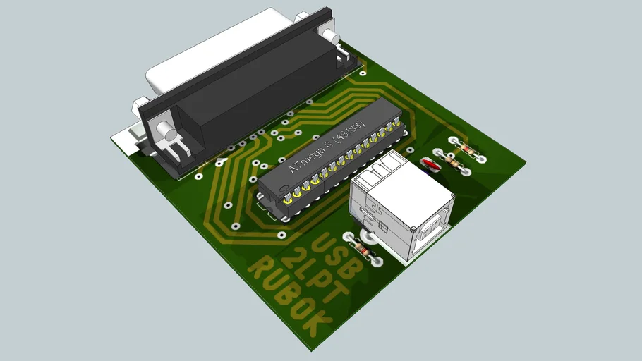 Converter From USB To Parallel (full LPT, but at usb LowSpeed) | 3D ...