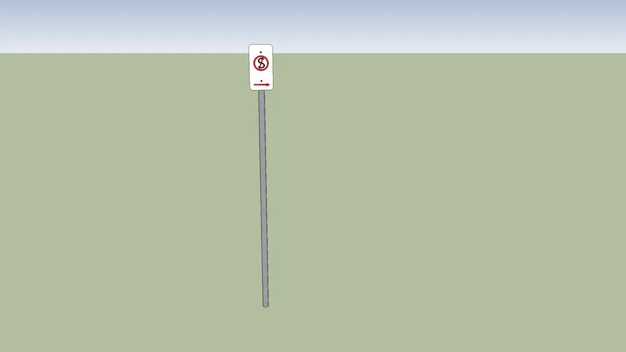 No stopping sign | 3D Warehouse