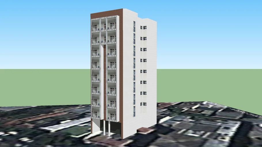 Edificio en 48 y diagonal 74, La Plata | 3D Warehouse