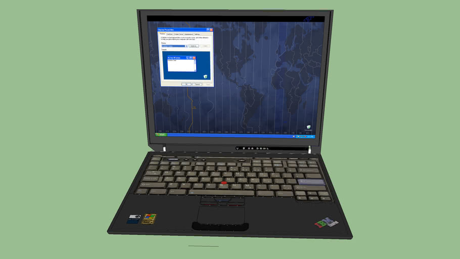 IBM ThinkPad T30 laptop computer | 3D Warehouse