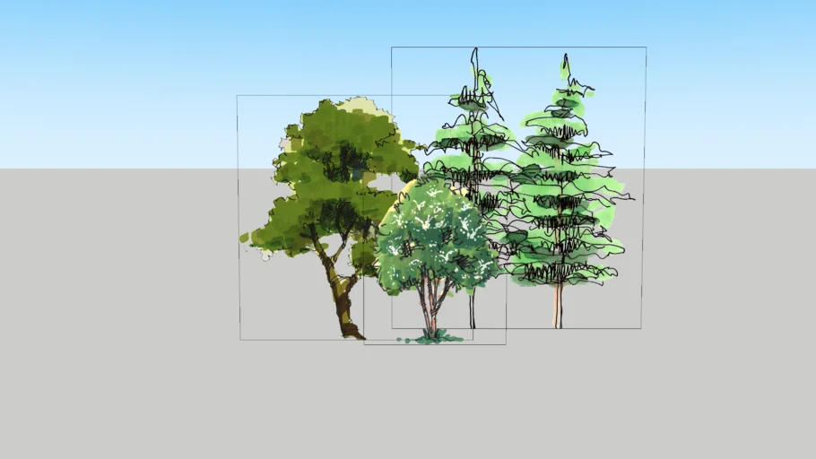 Trees 2D | 3D Warehouse
