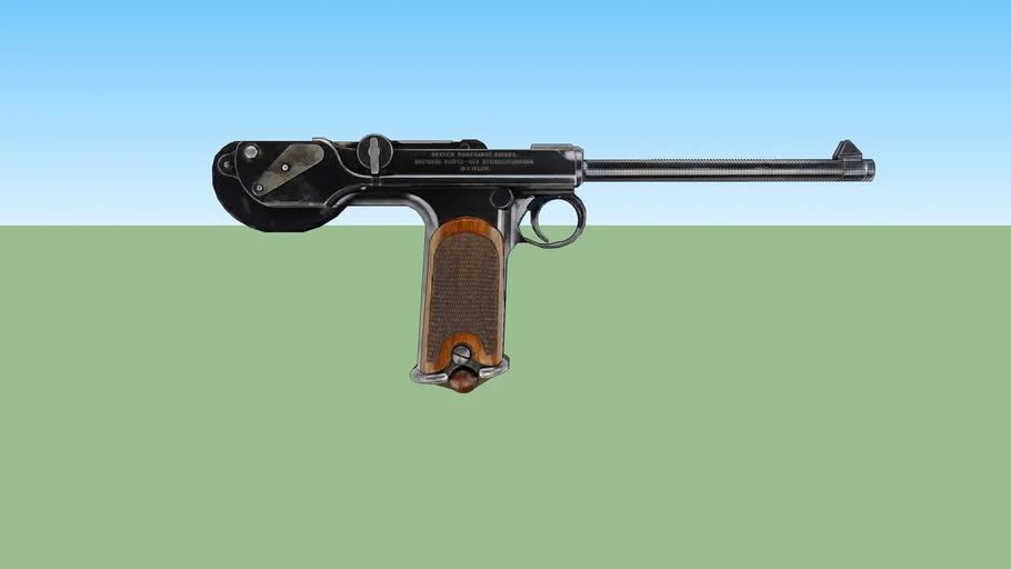 Borchardt C93 (Low poly) | 3D Warehouse