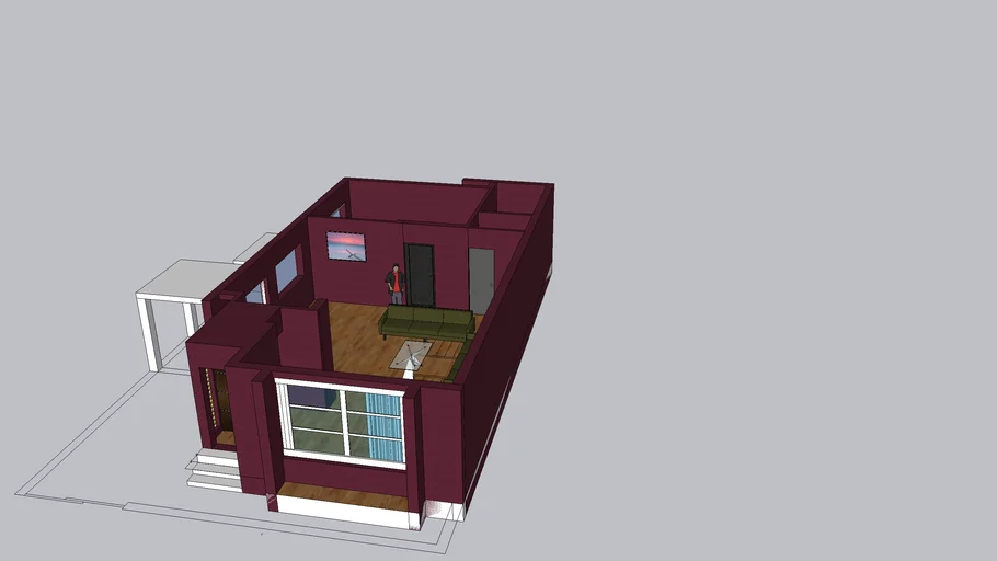 simple interior | 3D Warehouse