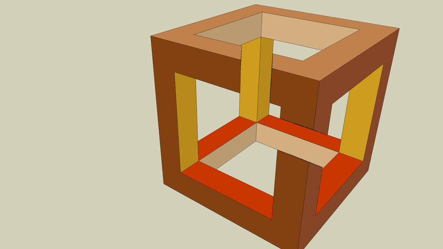 Escher cube | 3D Warehouse
