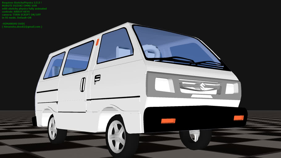 MARUTI SUZUKI OMNI VAN with Sketchy Physics | 3D Warehouse