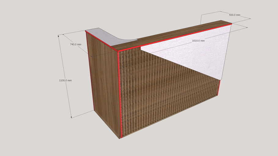 COUNTER EN L | 3D Warehouse