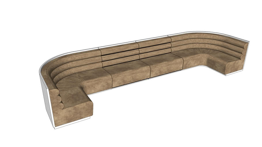 Banquette B, customized | 3D Warehouse