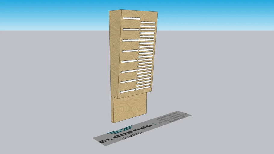 CAMPUS BOARD by Eldorado Climbing Walls | 3D Warehouse